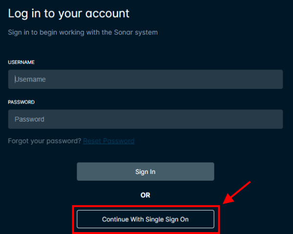 Advantages of Single Sign On - Sonar Software