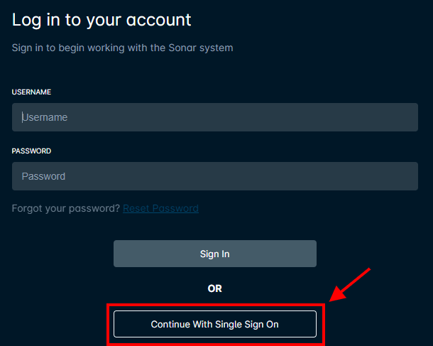 Advantages of Single Sign On - Sonar Software