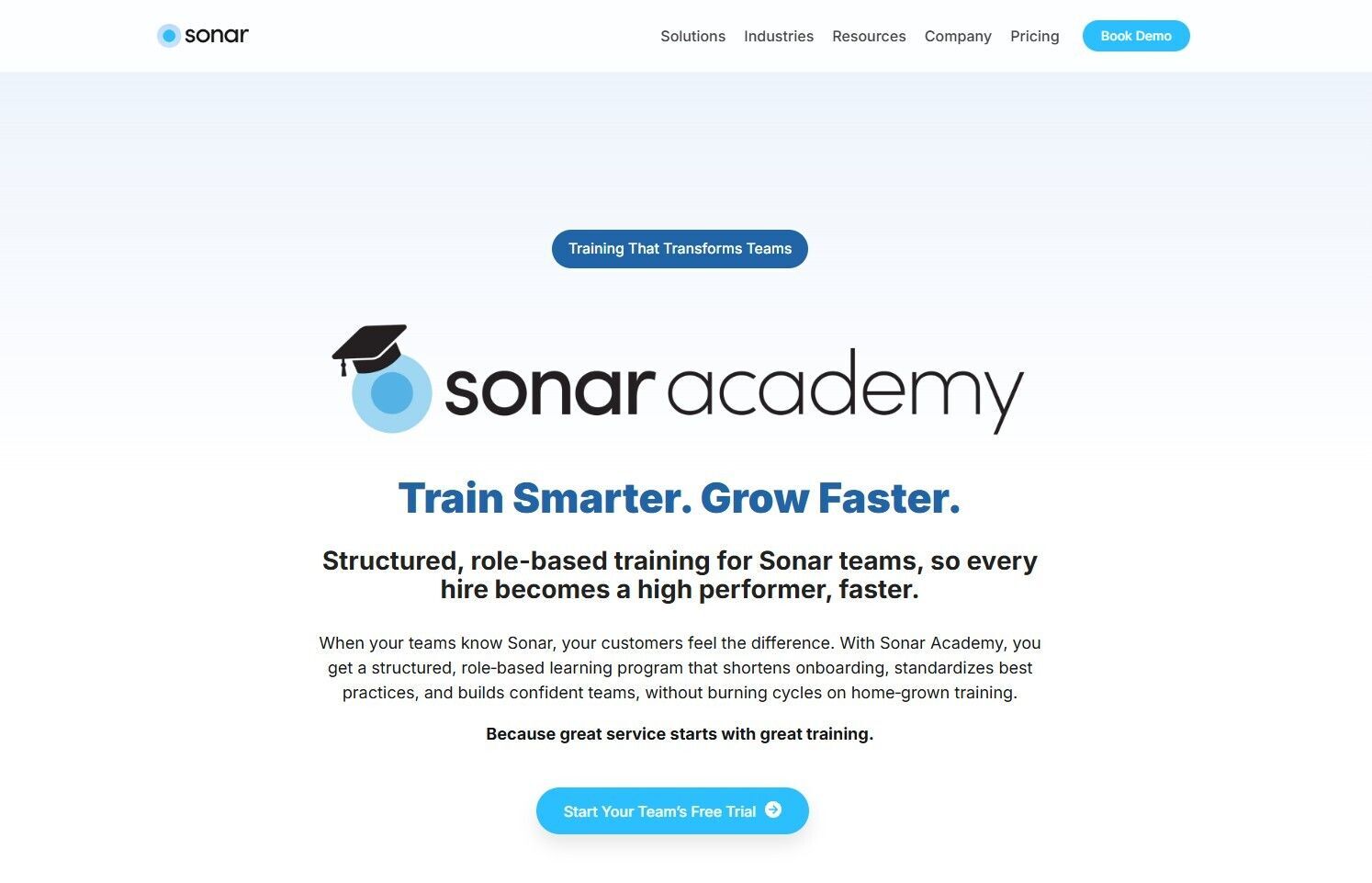 Sonar Academy | Sonar Software